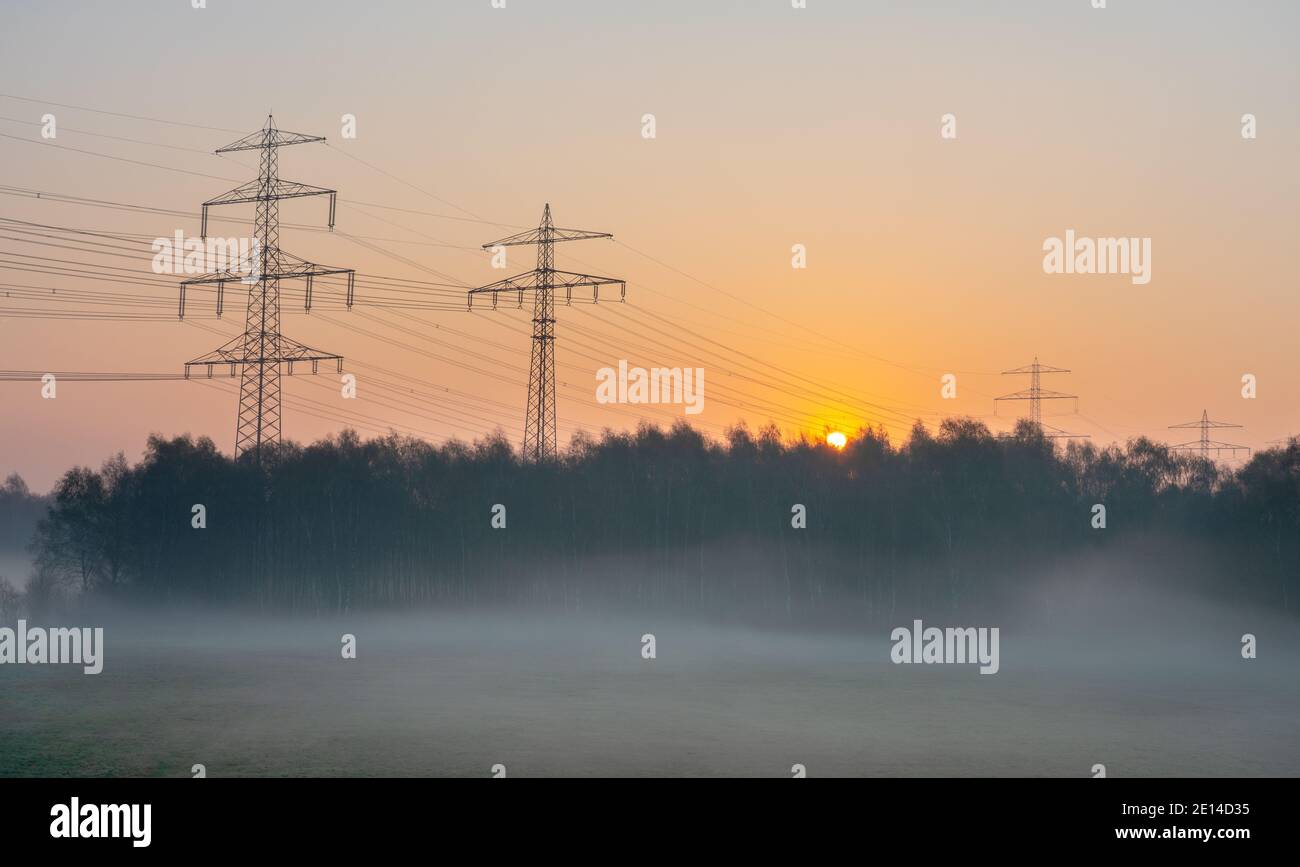 Landscape At Sunrise Stock Photo - Alamy