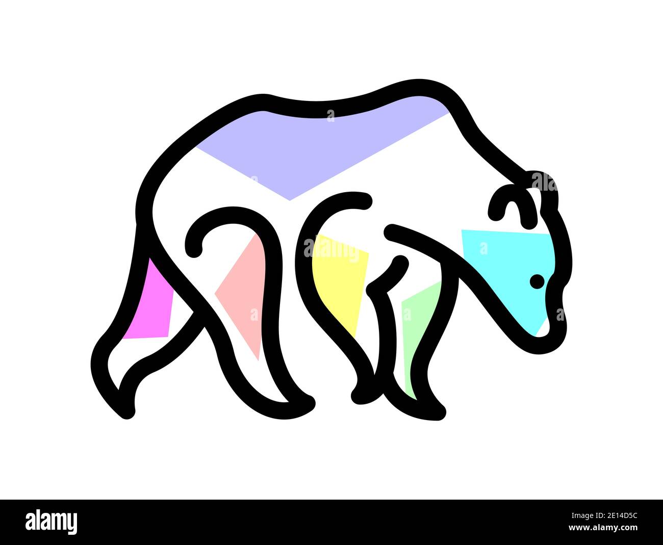Modern bear Stock Vector Images - Alamy