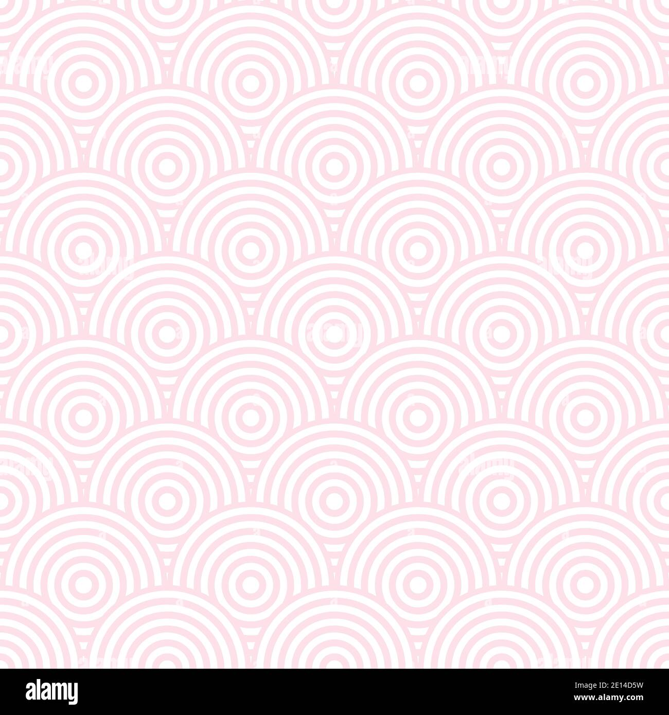Pastel pink art deco fish scales design, pattern background. Seamless ...