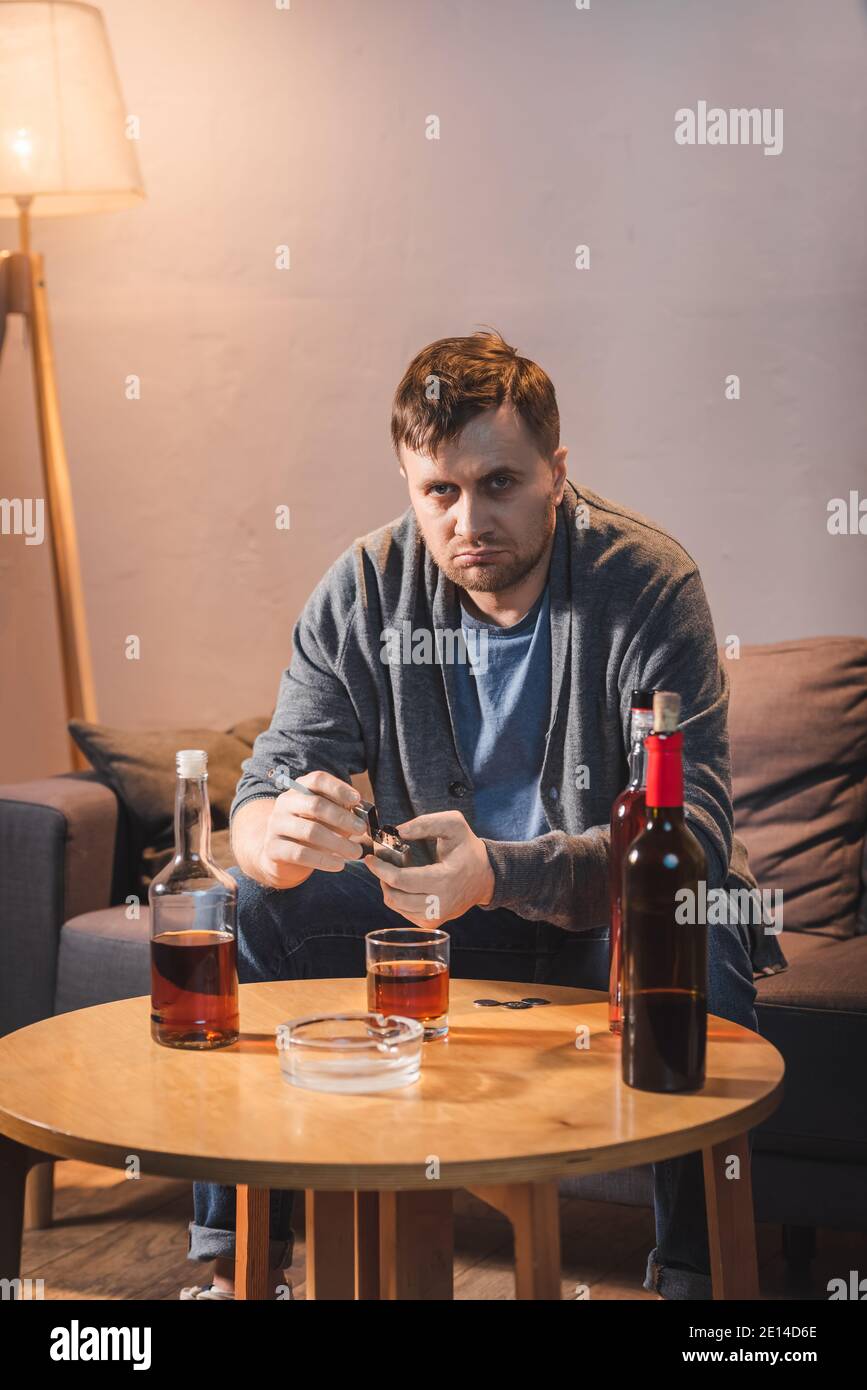 Alcoholism alcoholic man drinks hi-res stock photography and images - Alamy