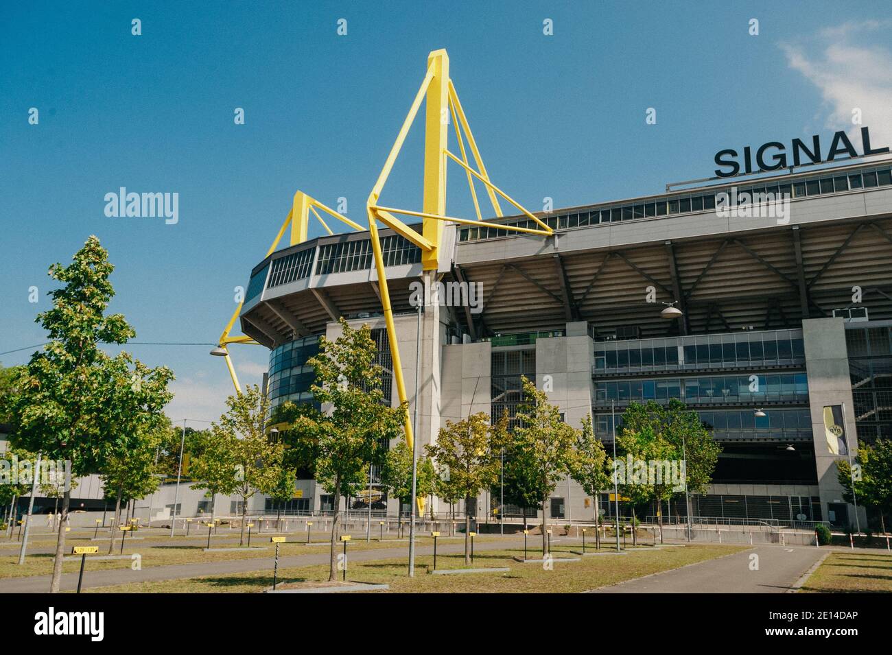 DORTMUND, GERMANY - 12 AUGUST 2020: Signal Iduna Park. Football stadium ...