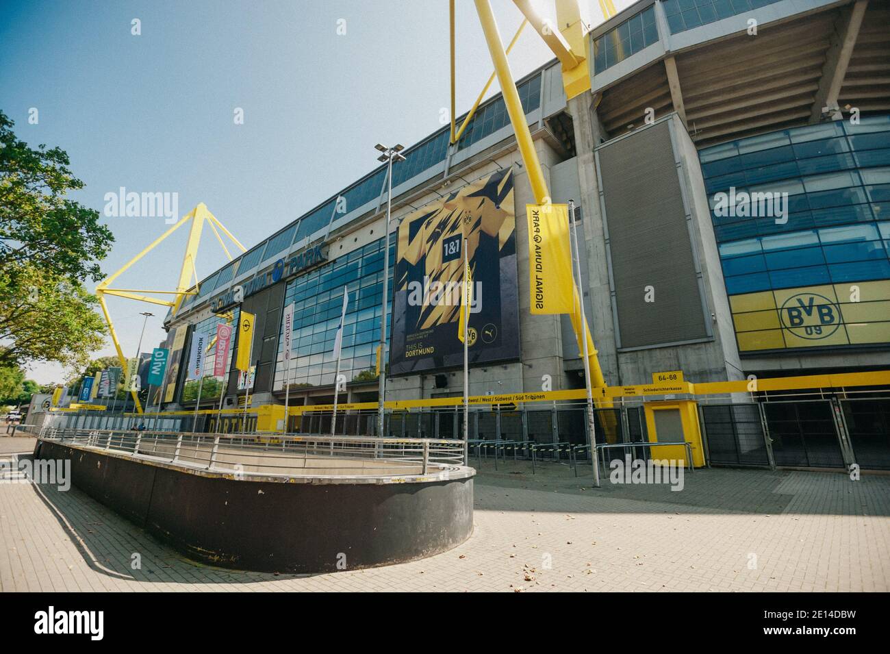 DORTMUND, GERMANY - 12 AUGUST 2020: Signal Iduna Park. Football stadium ...