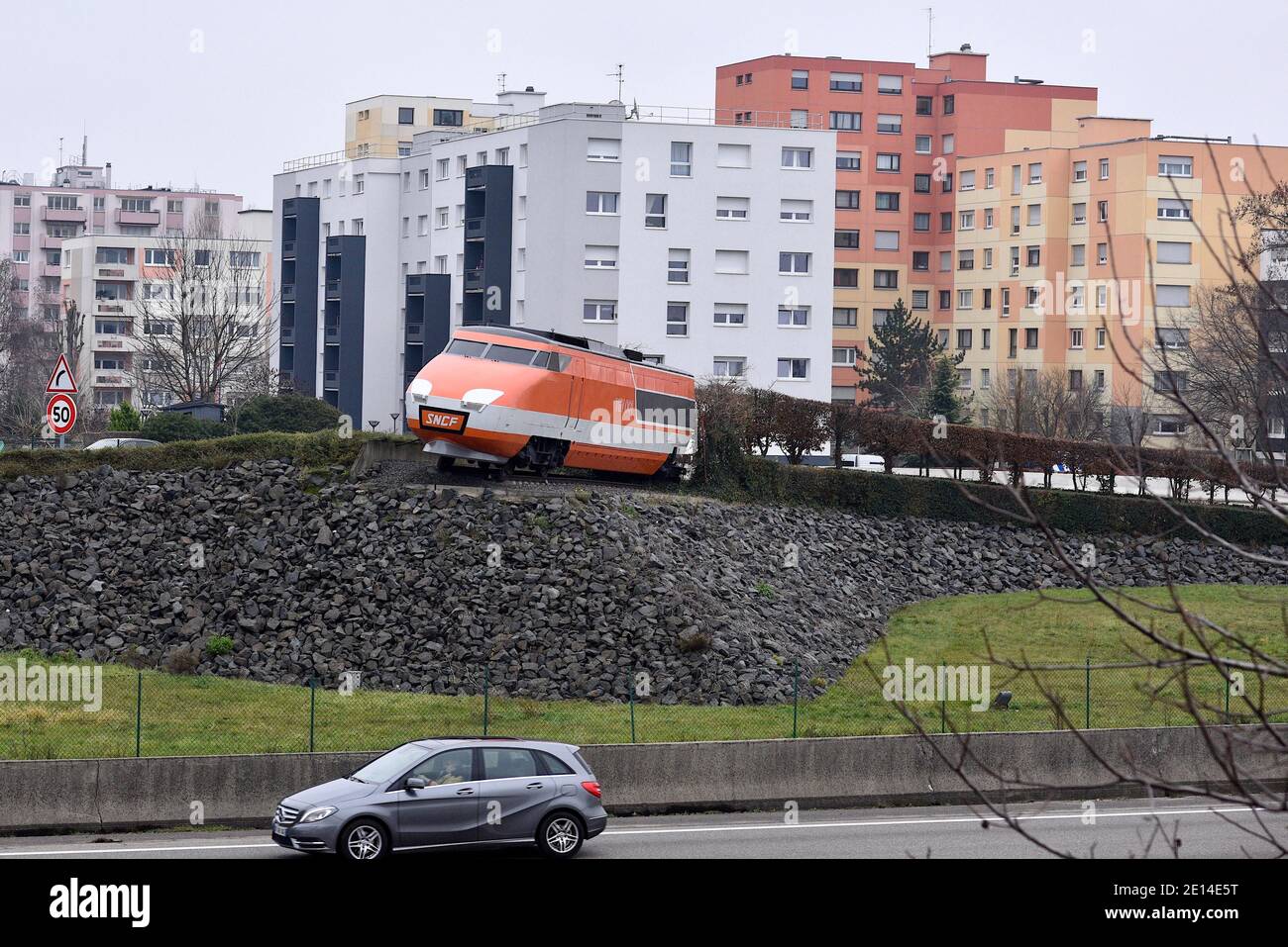The TGV 001, SNCF's first experimental turbotrain, was put into service ...