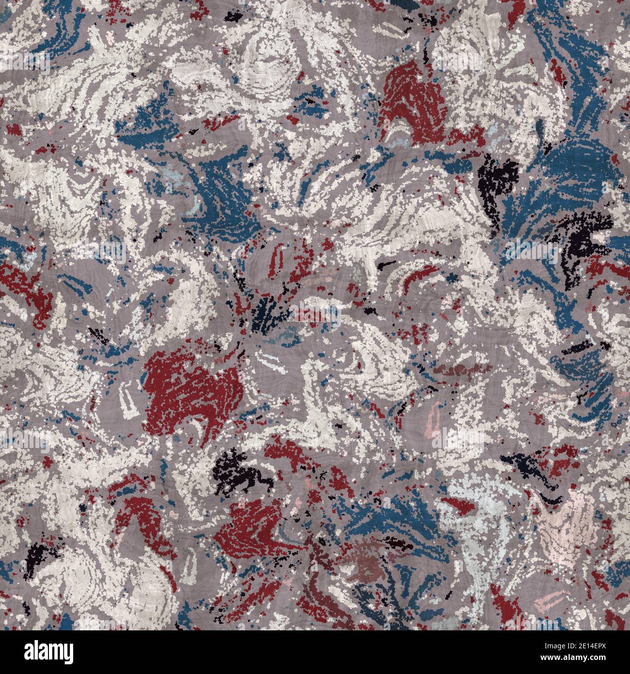 Seamless red white and blue textured retro pattern Stock Photo - Alamy