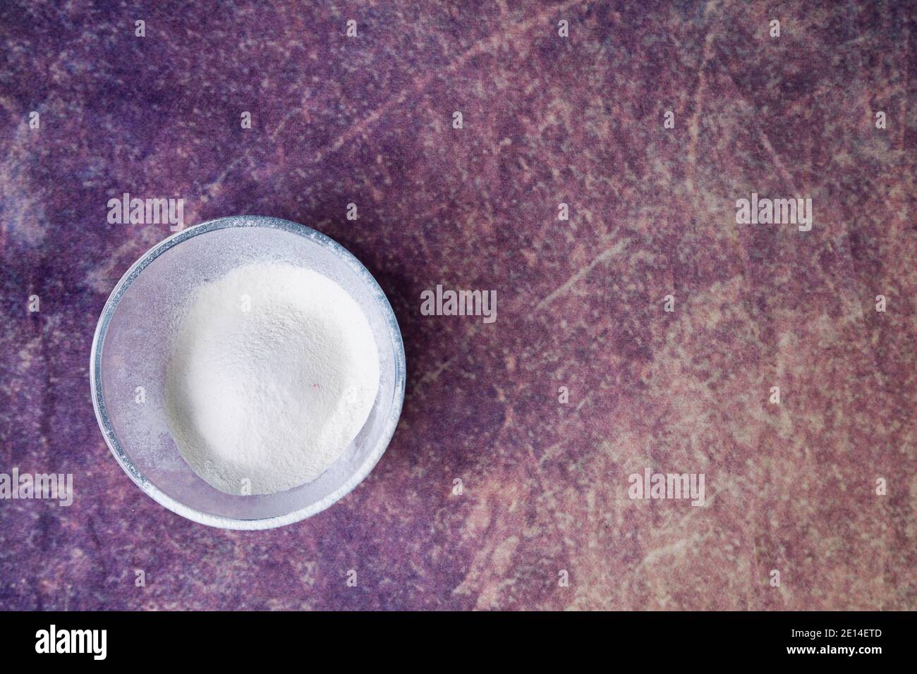 Bowl of flour in the kitchen Stock Photo - Alamy