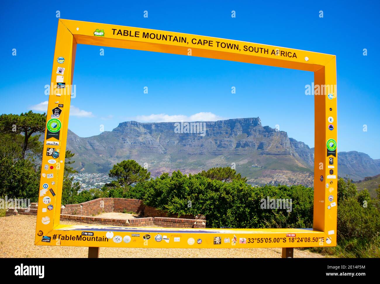 Signal Hill - Cape Town, South Africa - 02/12/2020 Yellow Table ...