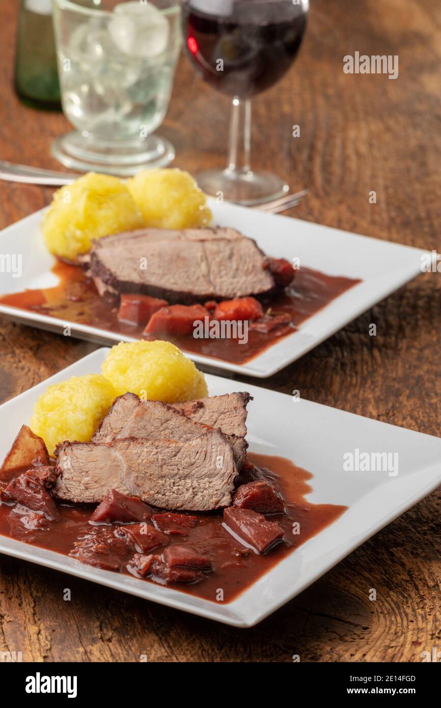 Bayerisches bofflamott mit knodel hi-res stock photography and images - Alamy