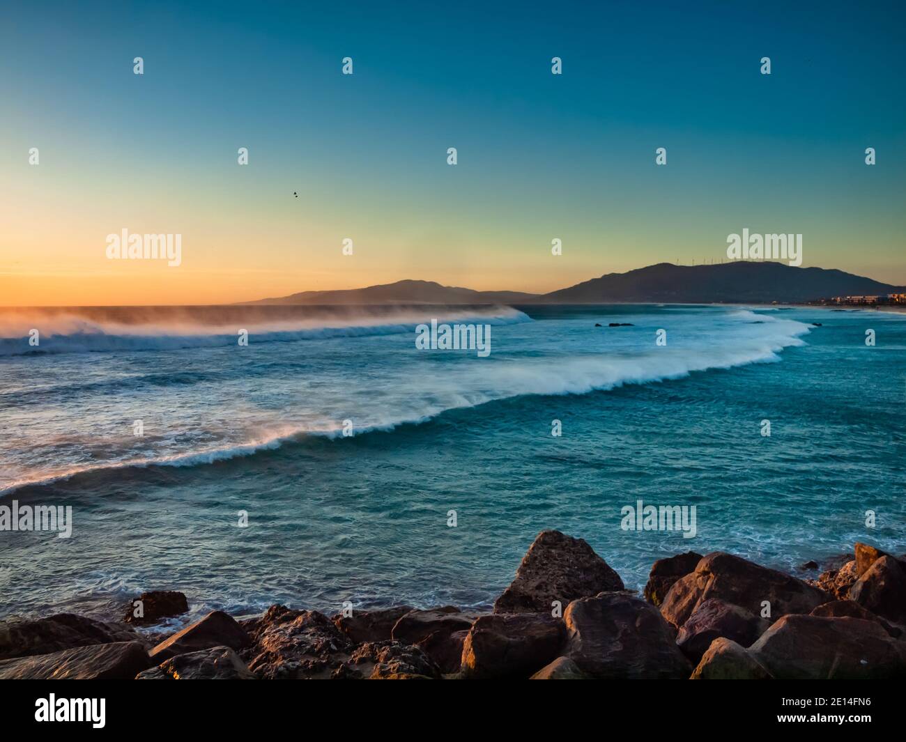 Beach Los Lances, Tarifa, Andalusia, Costa De La Luz, Spain, Europe ...
