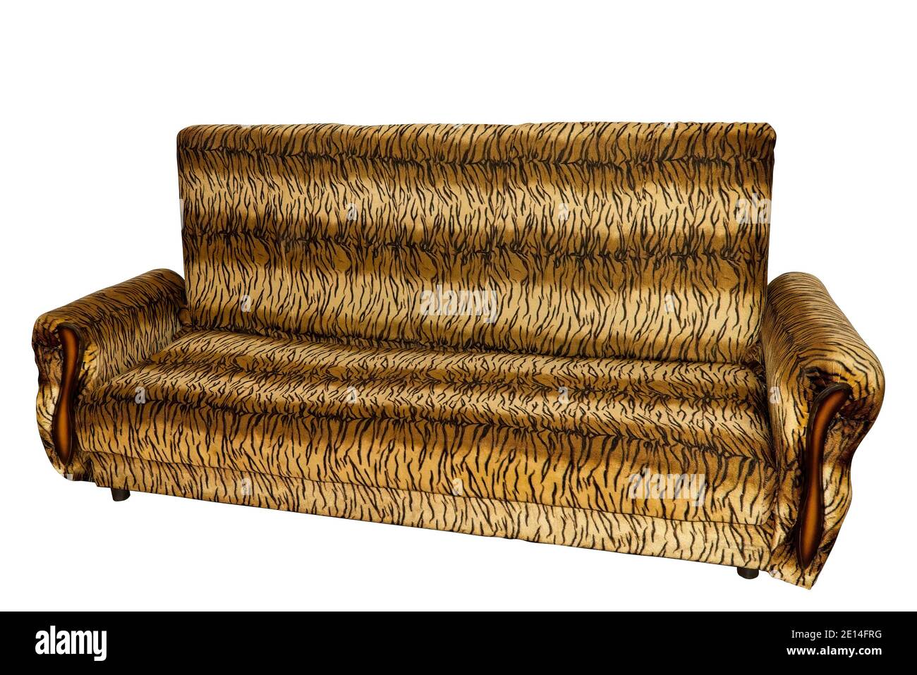 Front view of sofa isolate on a white background Stock Photo - Alamy