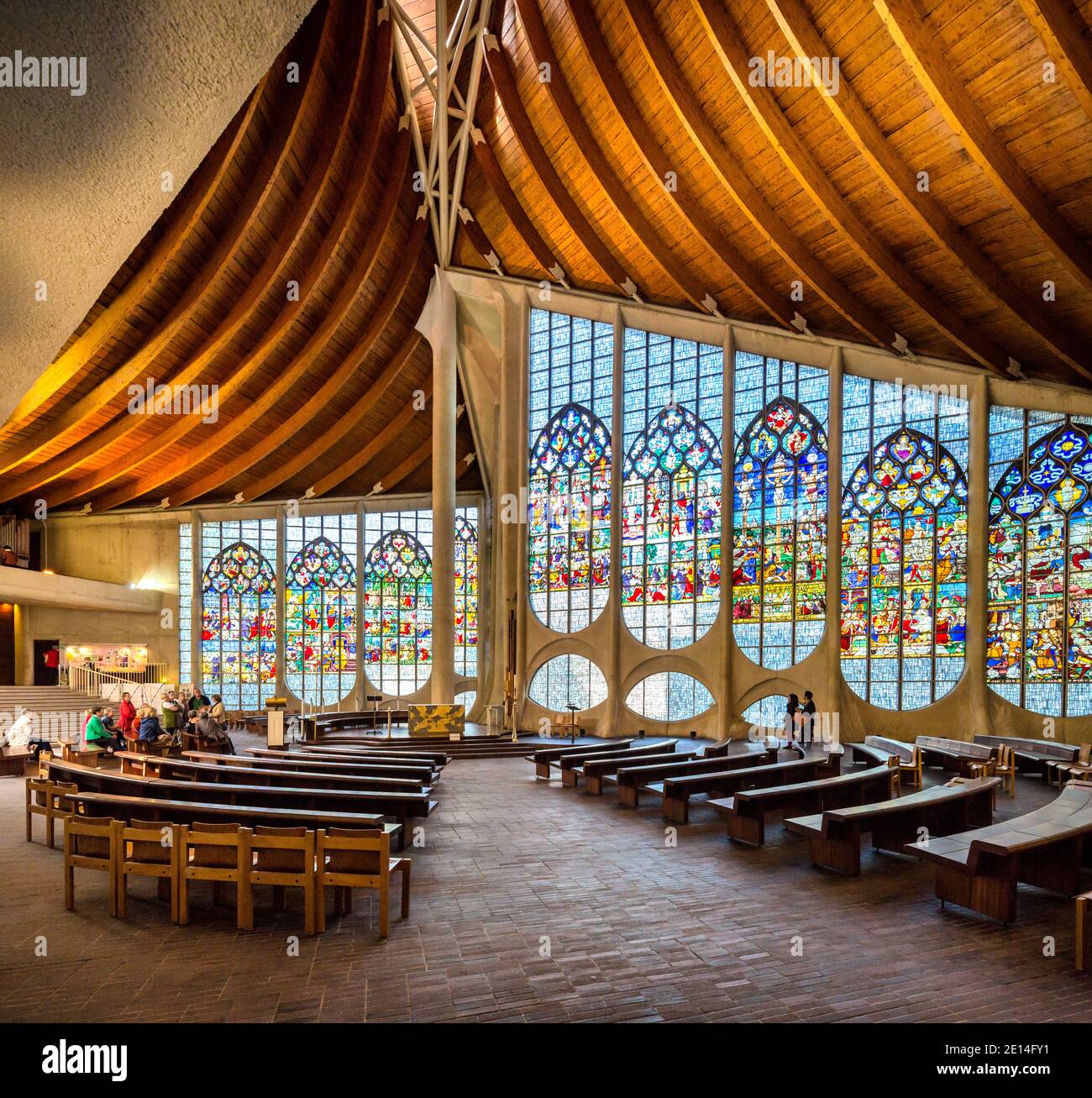 Rouen Normandy May 4th 2013 : The modern church of Saint Joan of Arc ...