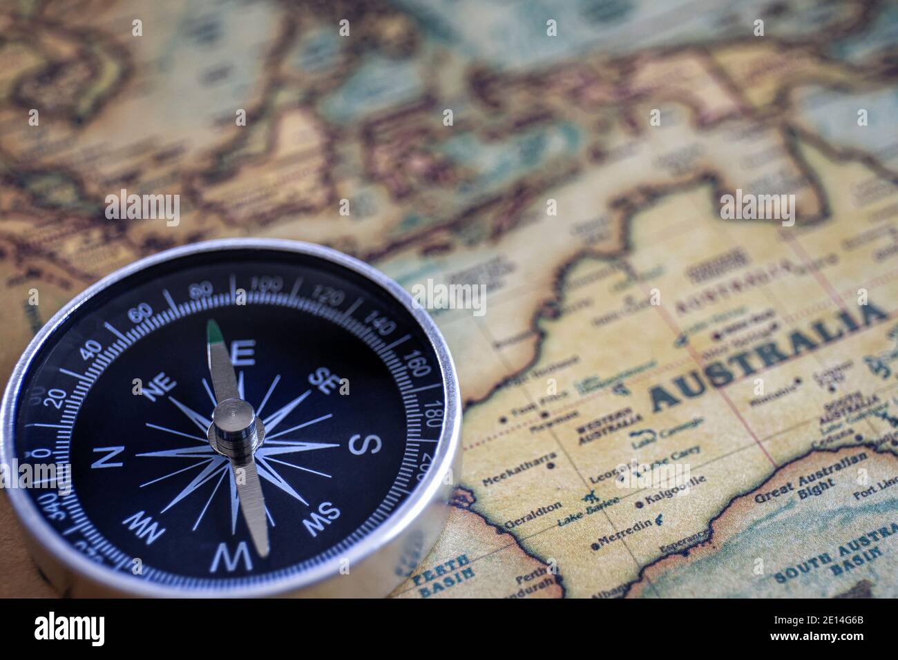Compass on the background, old world map, vintage style, geo-navigation ...