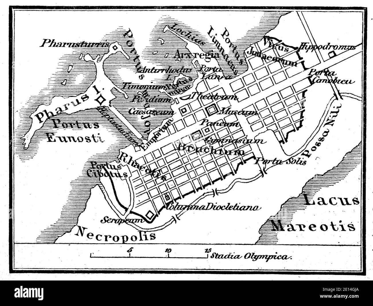Map of alexandria hi-res stock photography and images - Alamy