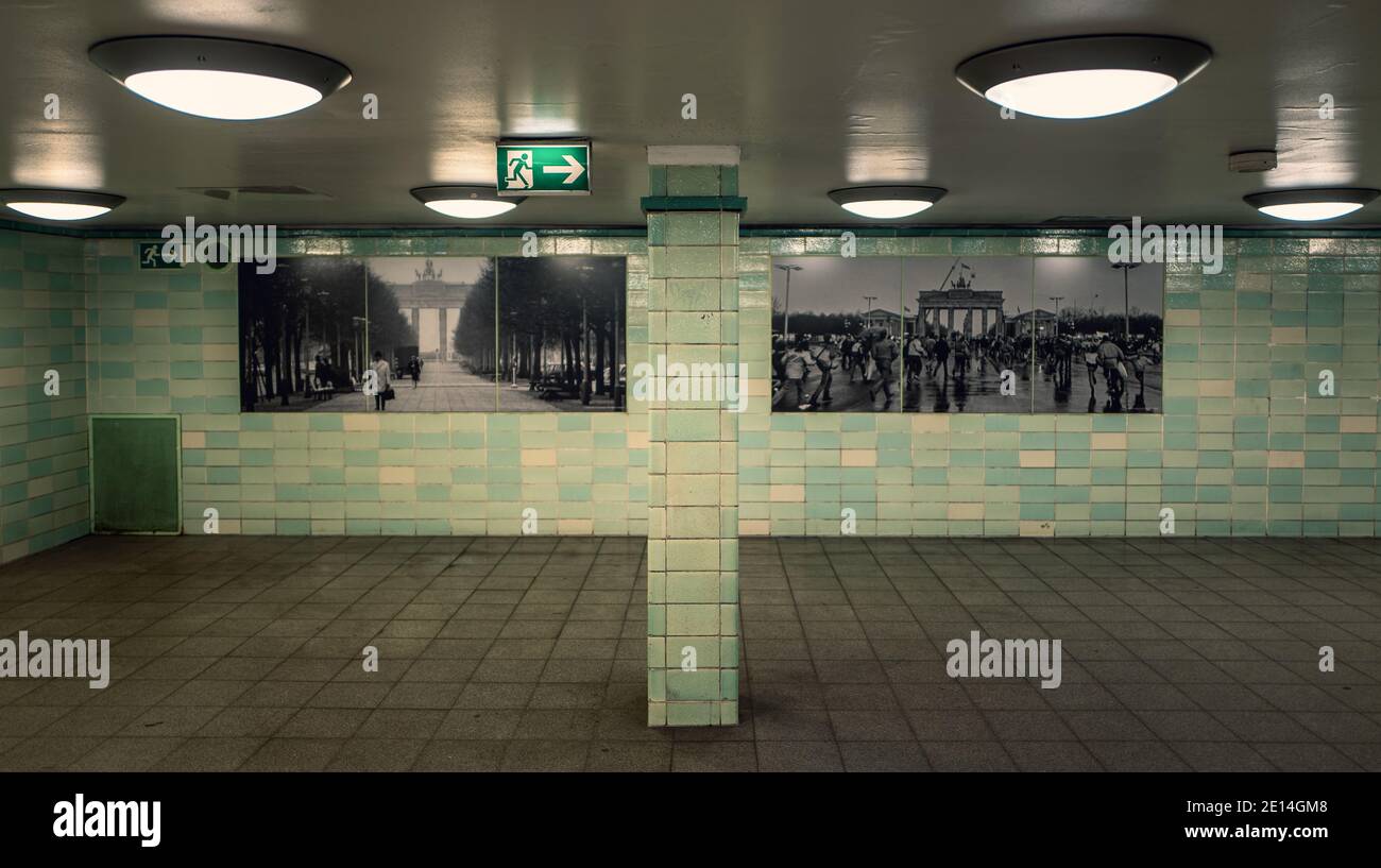 Subway Station Berlin Stock Photo - Alamy