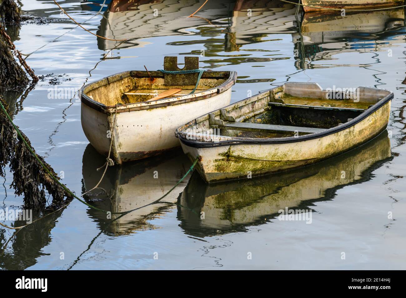 Old fisherman's rowing boats Stock Photo - Alamy