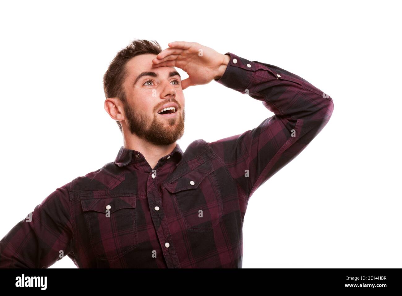 Male happily surprised hi-res stock photography and images - Alamy