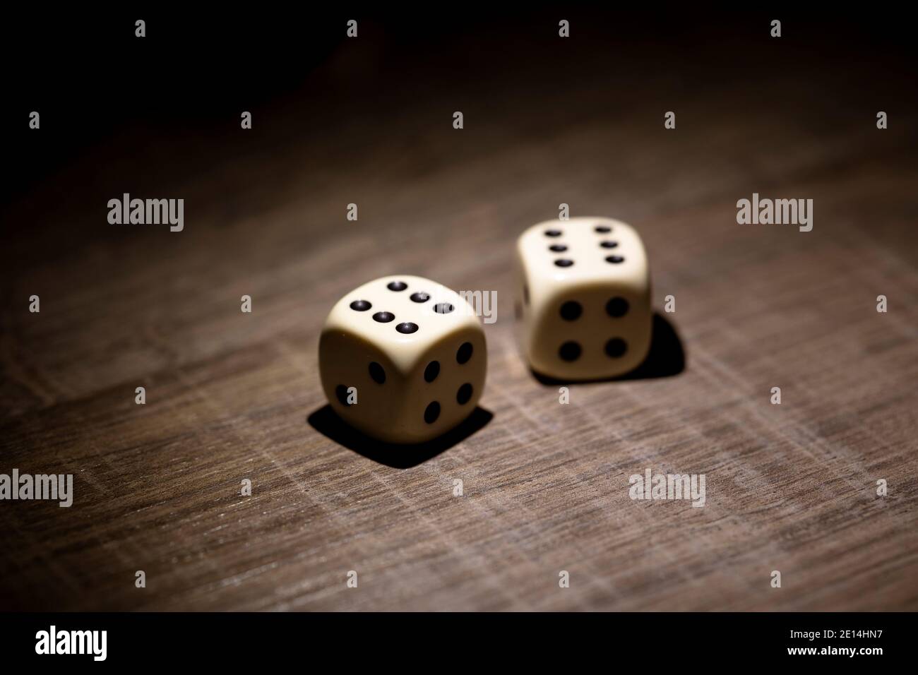 Close Up Two Rolling Dice High Resolution Stock Photography and Images ...