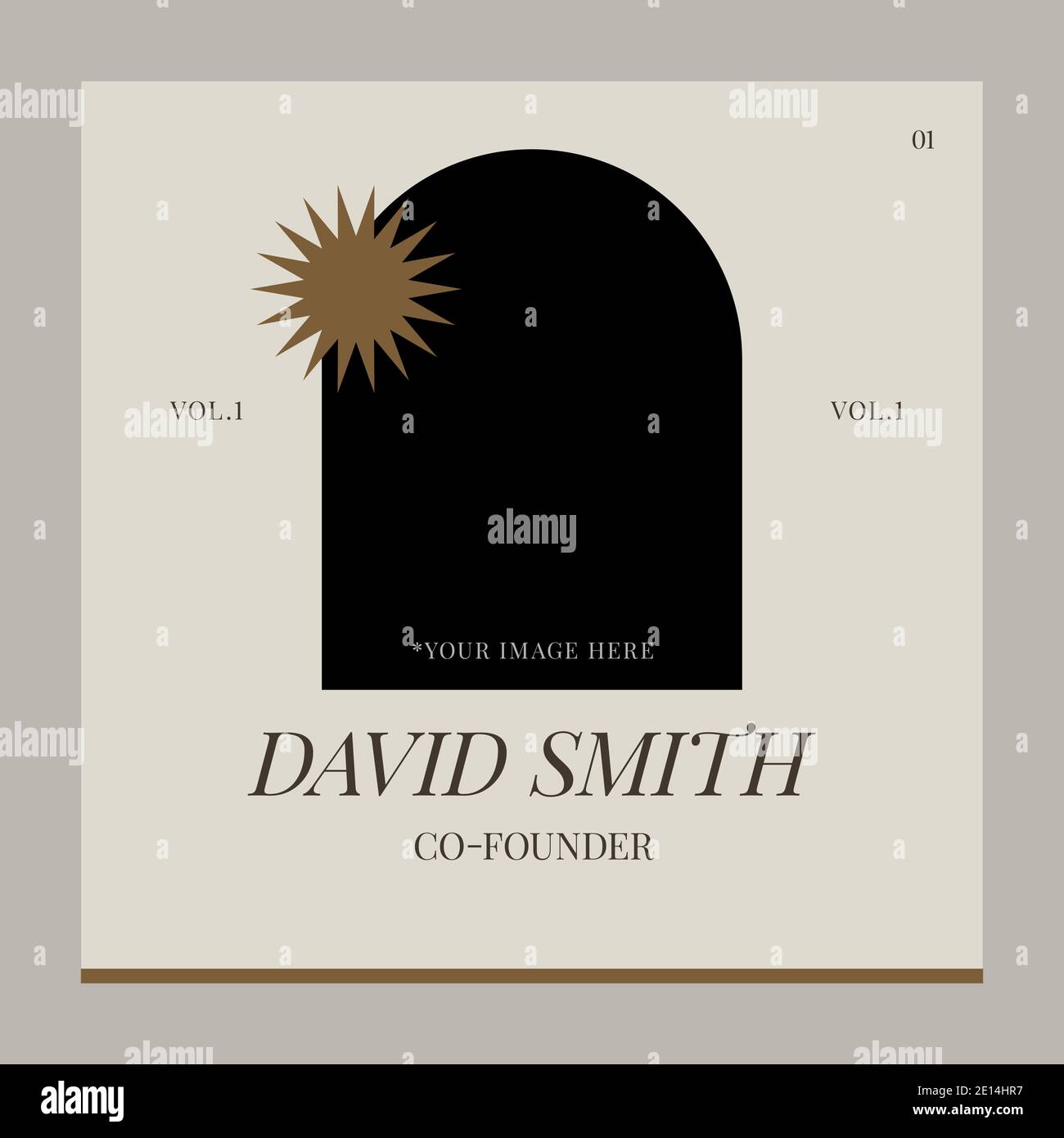 Social Media Aesthetic Post Template. Transparent Blank Background ...