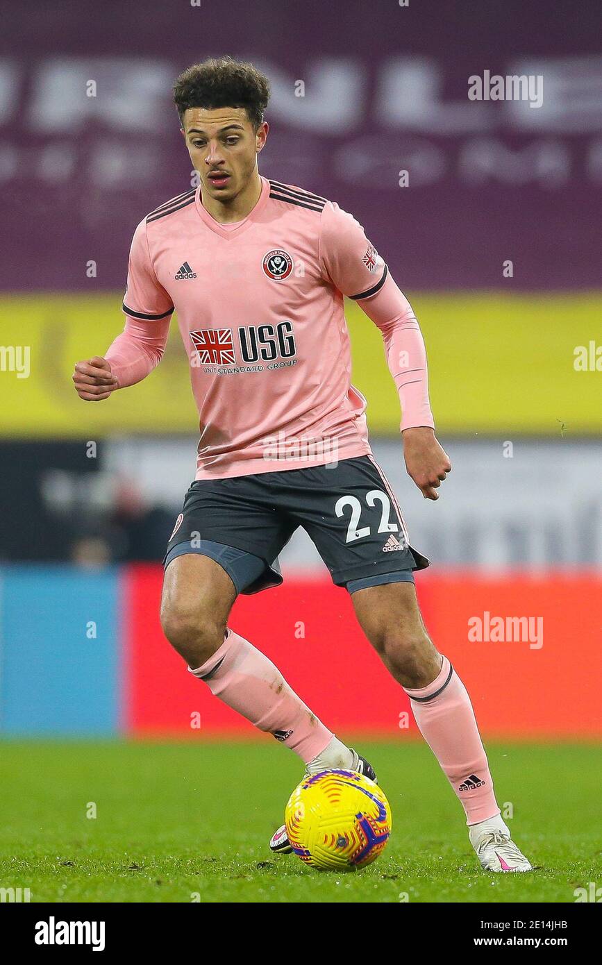 Sheffield United's Ethan Ampadu during the Premier League match at Turf ...
