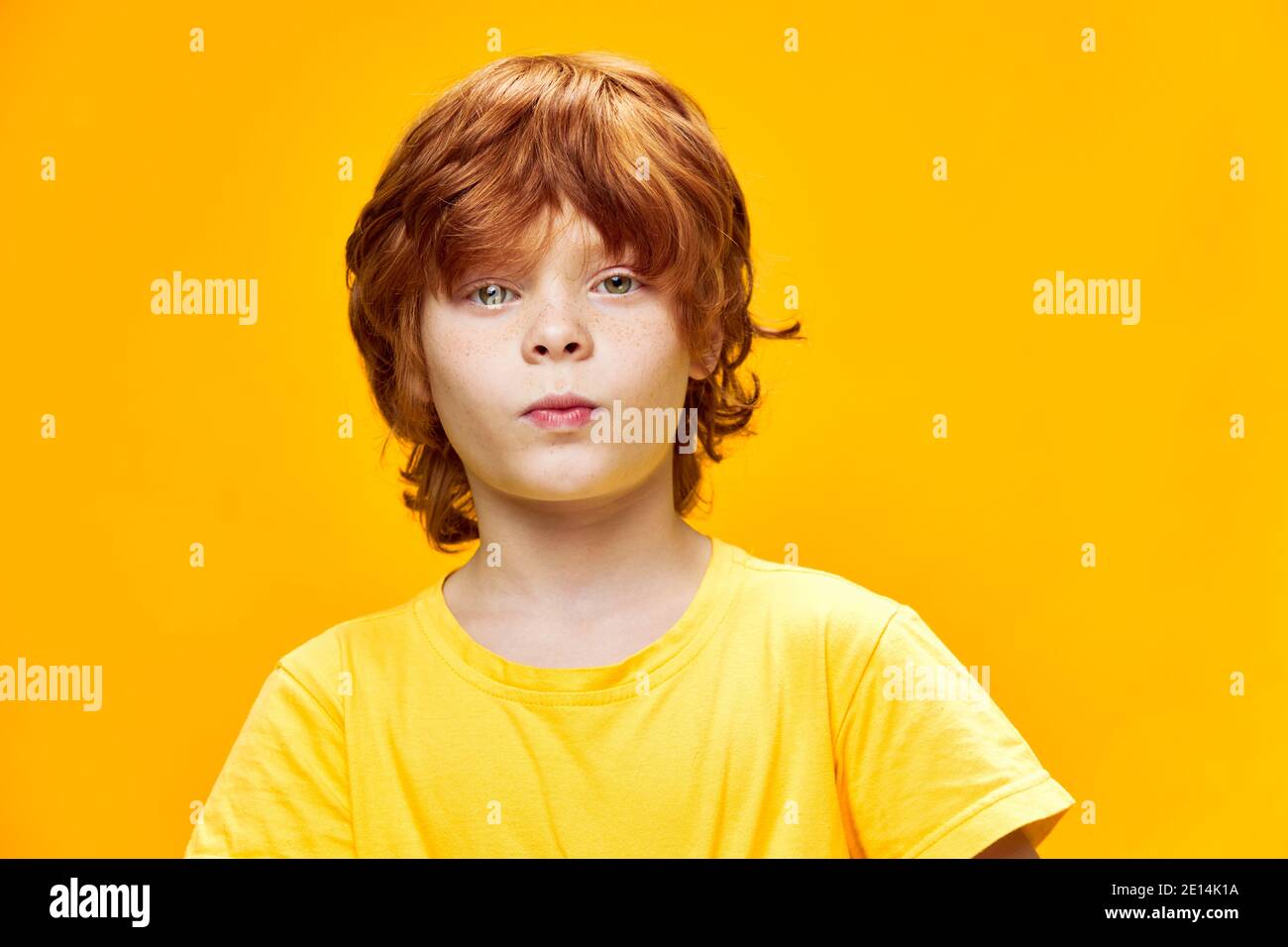 Boy looking forward mouth open hi-res stock photography and images - Alamy