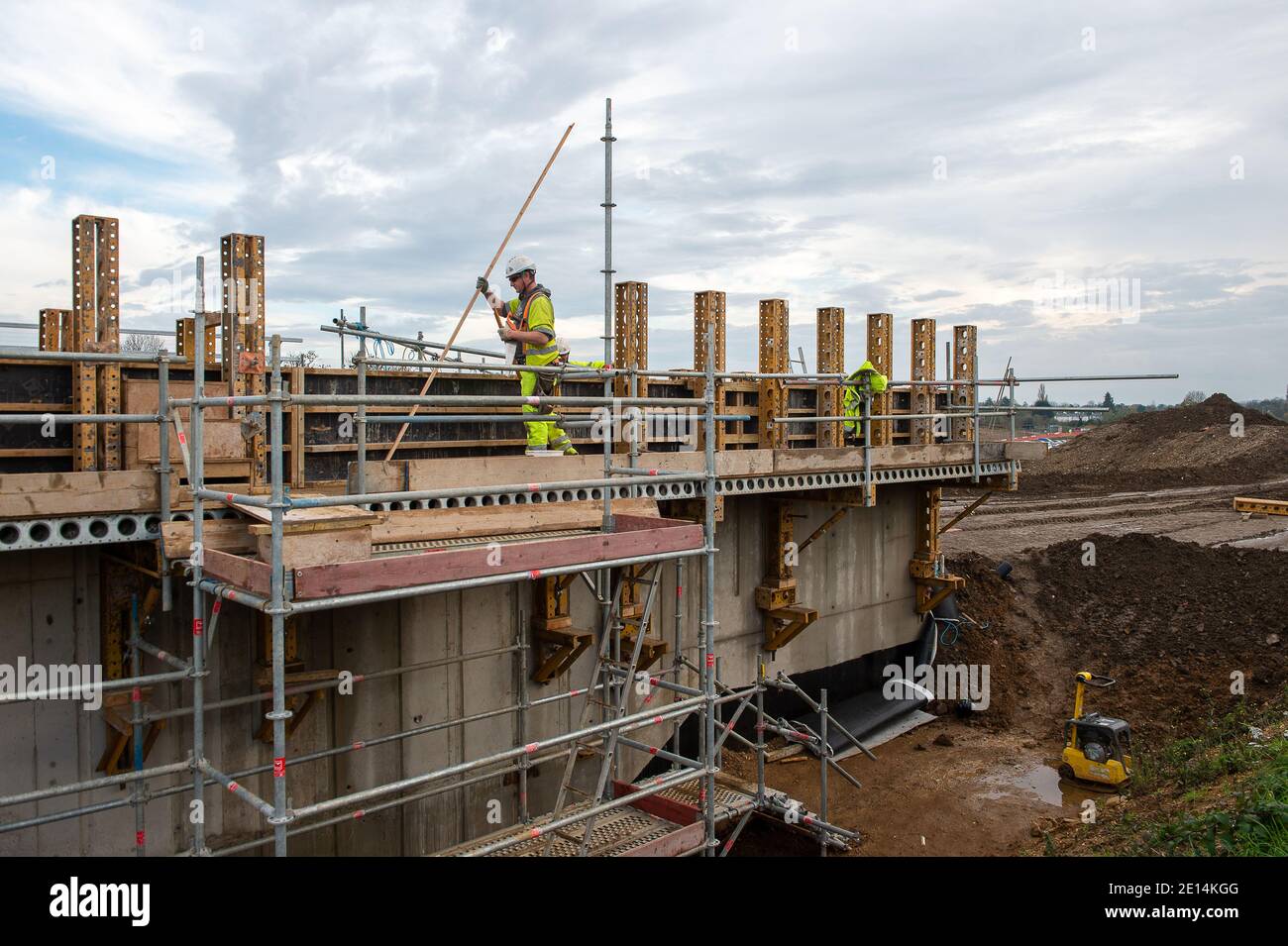 Slough, Berkshire, UK. 9th November, 2020. The old Datchet Road bridge ...