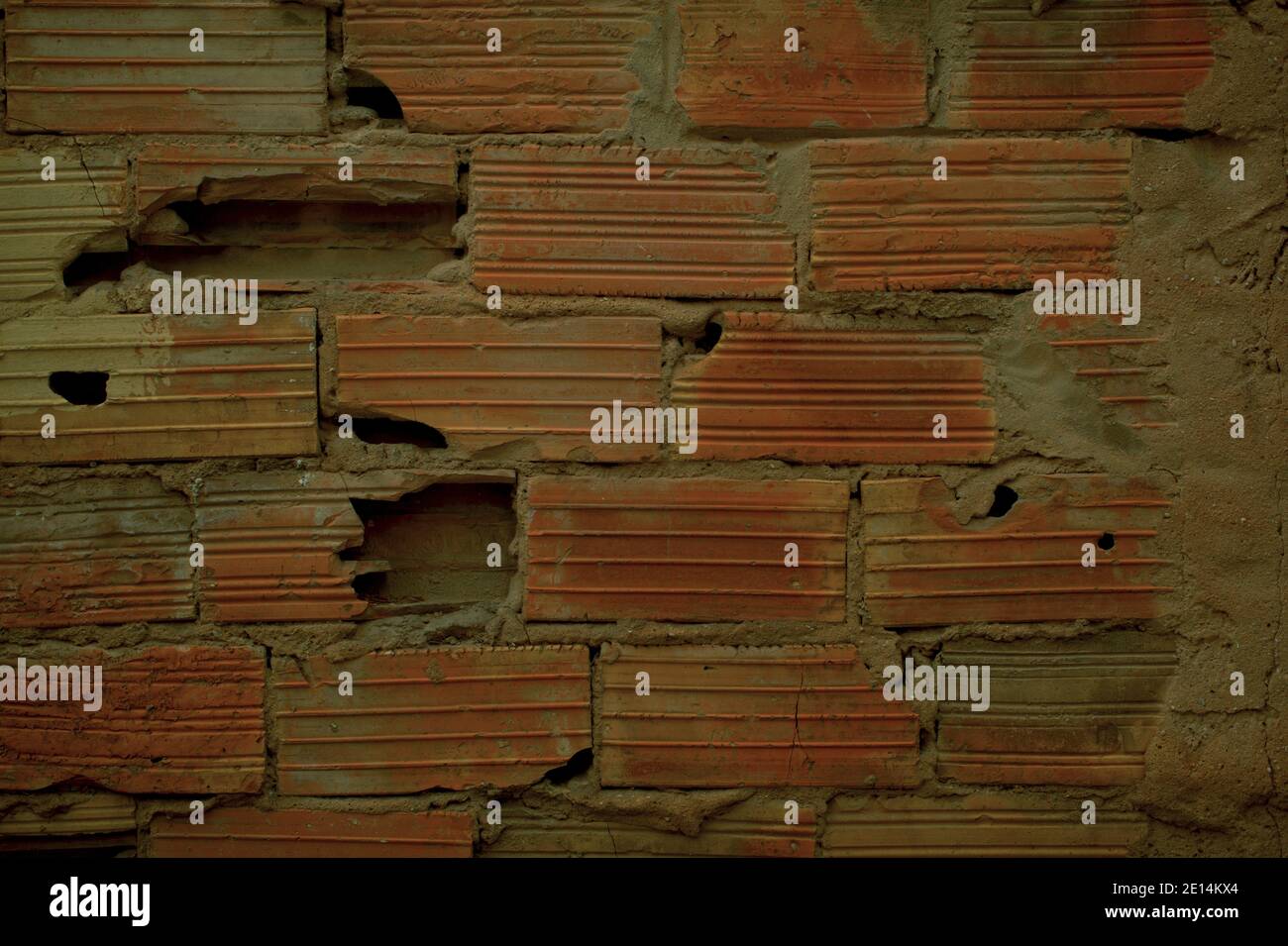 Background texture of old grunge broken bricks Stock Photo - Alamy