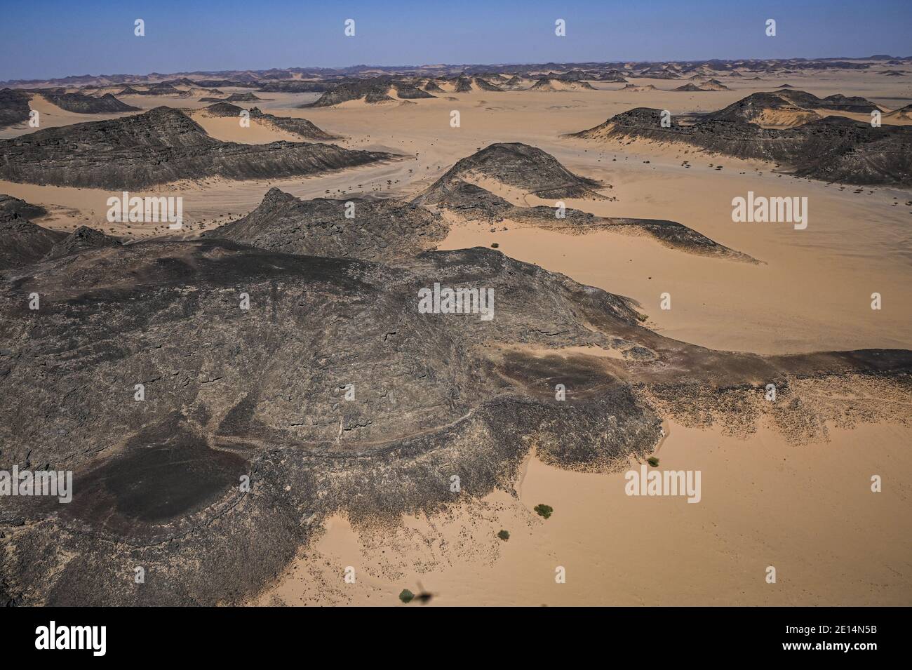 Landscape during the 2nd stage of the Dakar 2021 between Bisha and Wadi ...