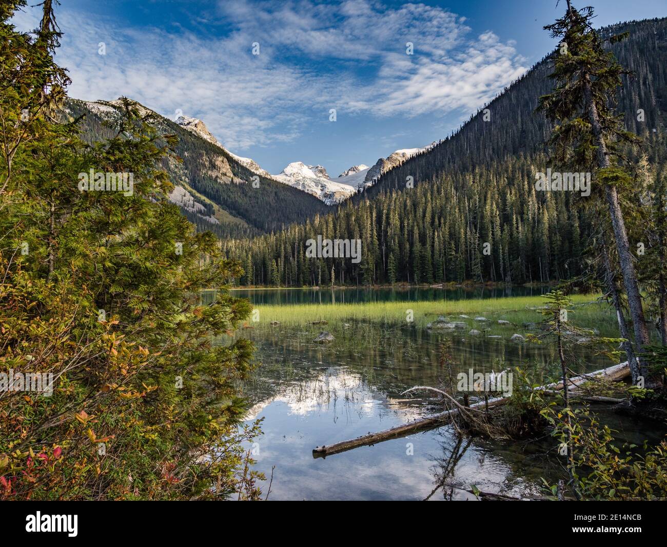 Upper Joffre Lake, in the Joffre Lakes Provincial Park, near Pemberton ...