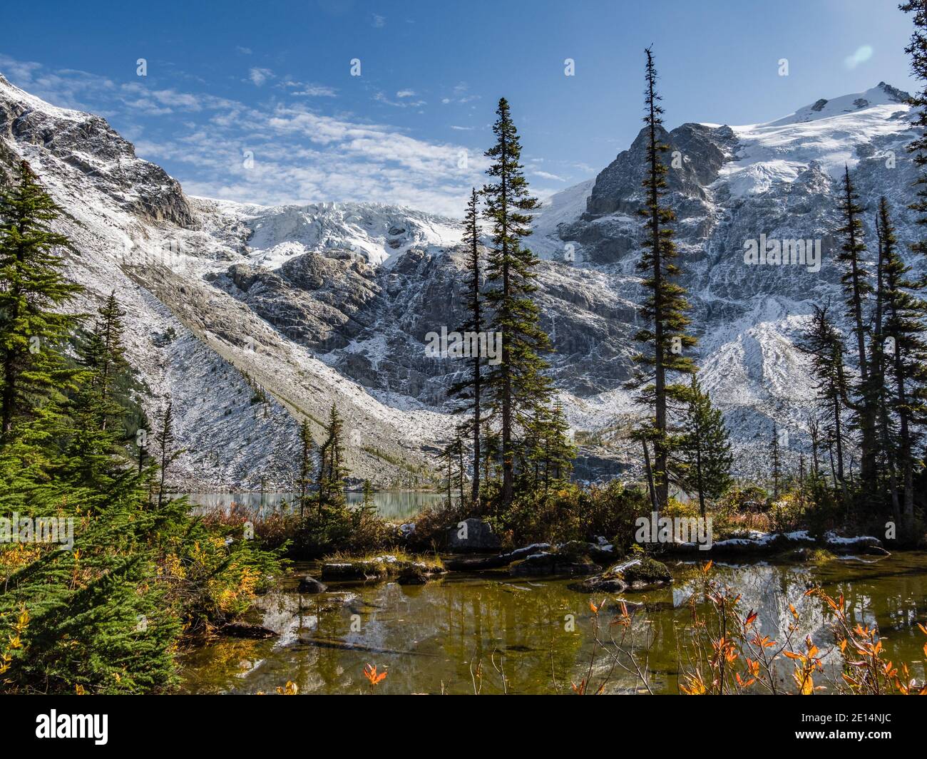 Upper Joffre Lake, in the Joffre Lakes Provincial Park, near Pemberton ...
