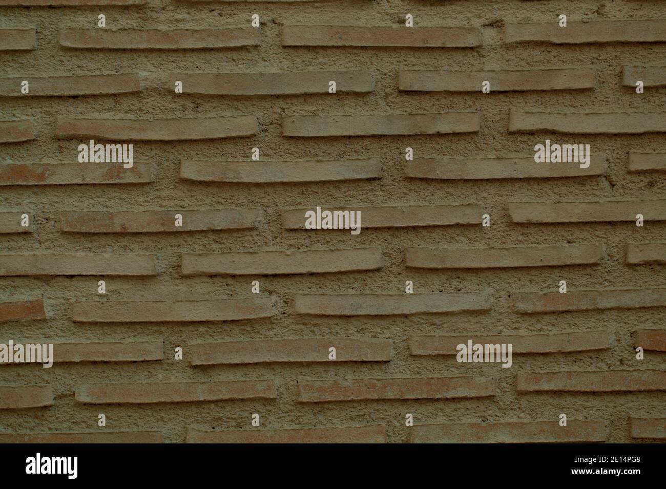 Old brick wall background texture with long bricks Stock Photo - Alamy