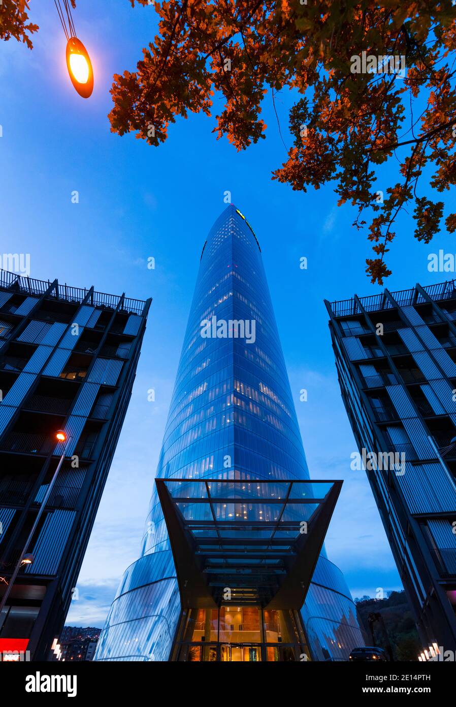 Iberdrola Tower, Bilbao, Bizkaia, Basque Country, Spain, Europe Stock ...