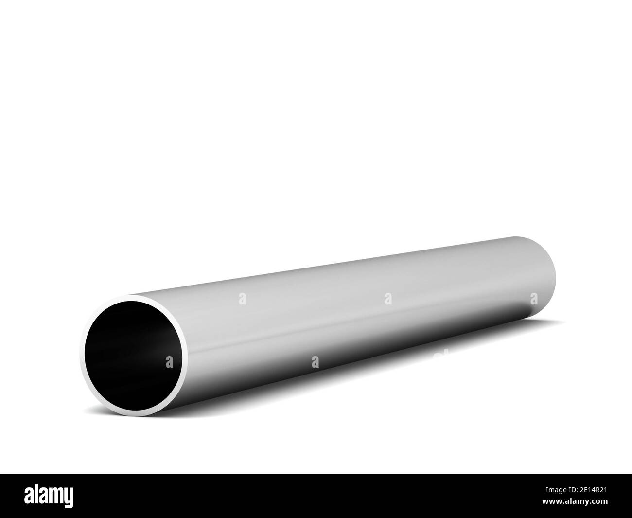 Metal pipes. 3d illustration isolated on white background Stock Photo ...