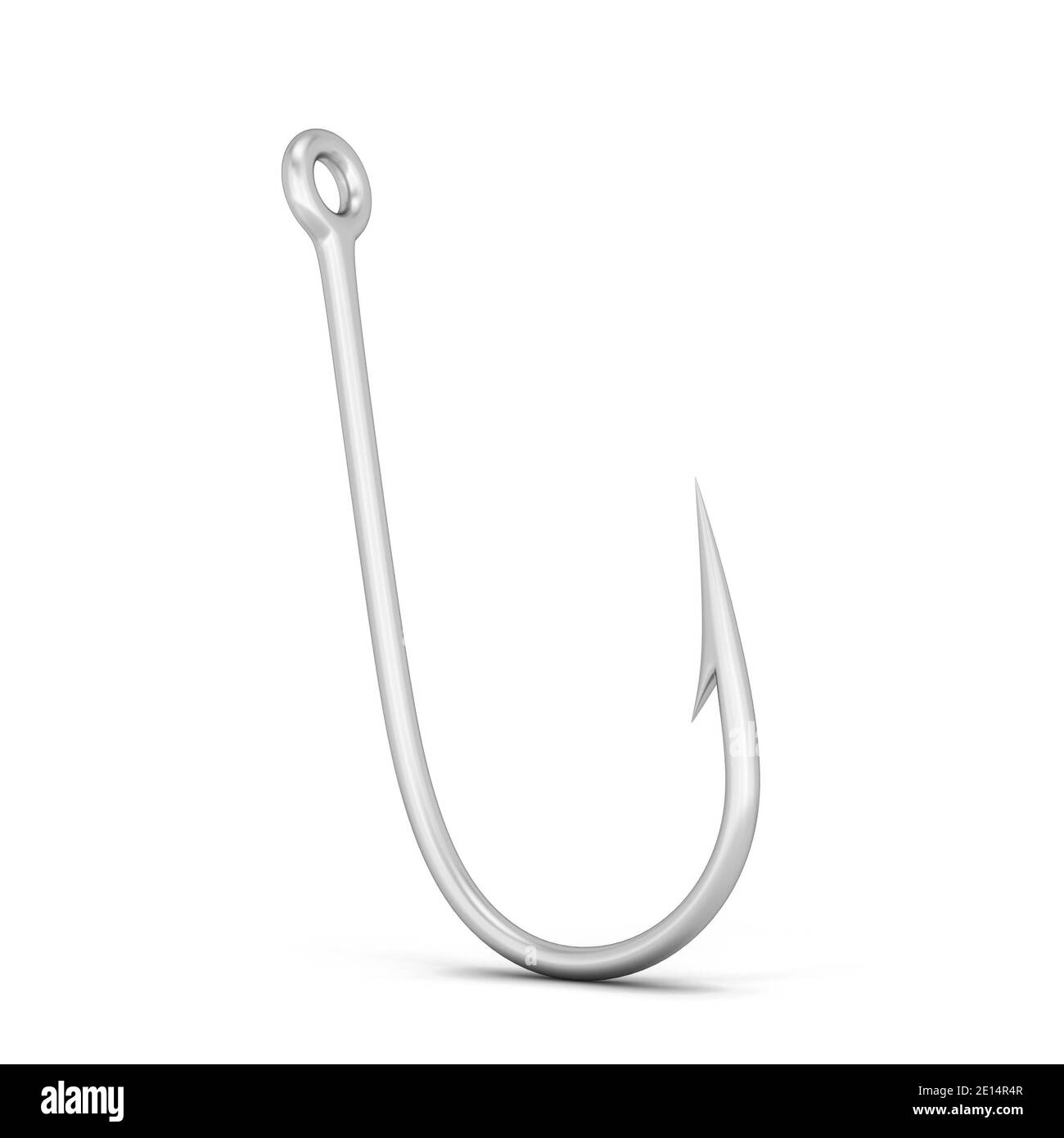 Fishing hook. 3d illustration isolated on white background Stock Photo ...