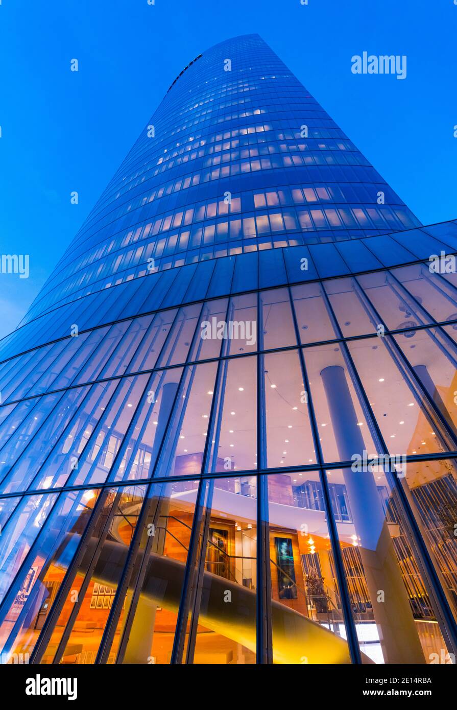 Iberdrola Tower, Bilbao, Bizkaia, Basque Country, Spain, Europe Stock ...