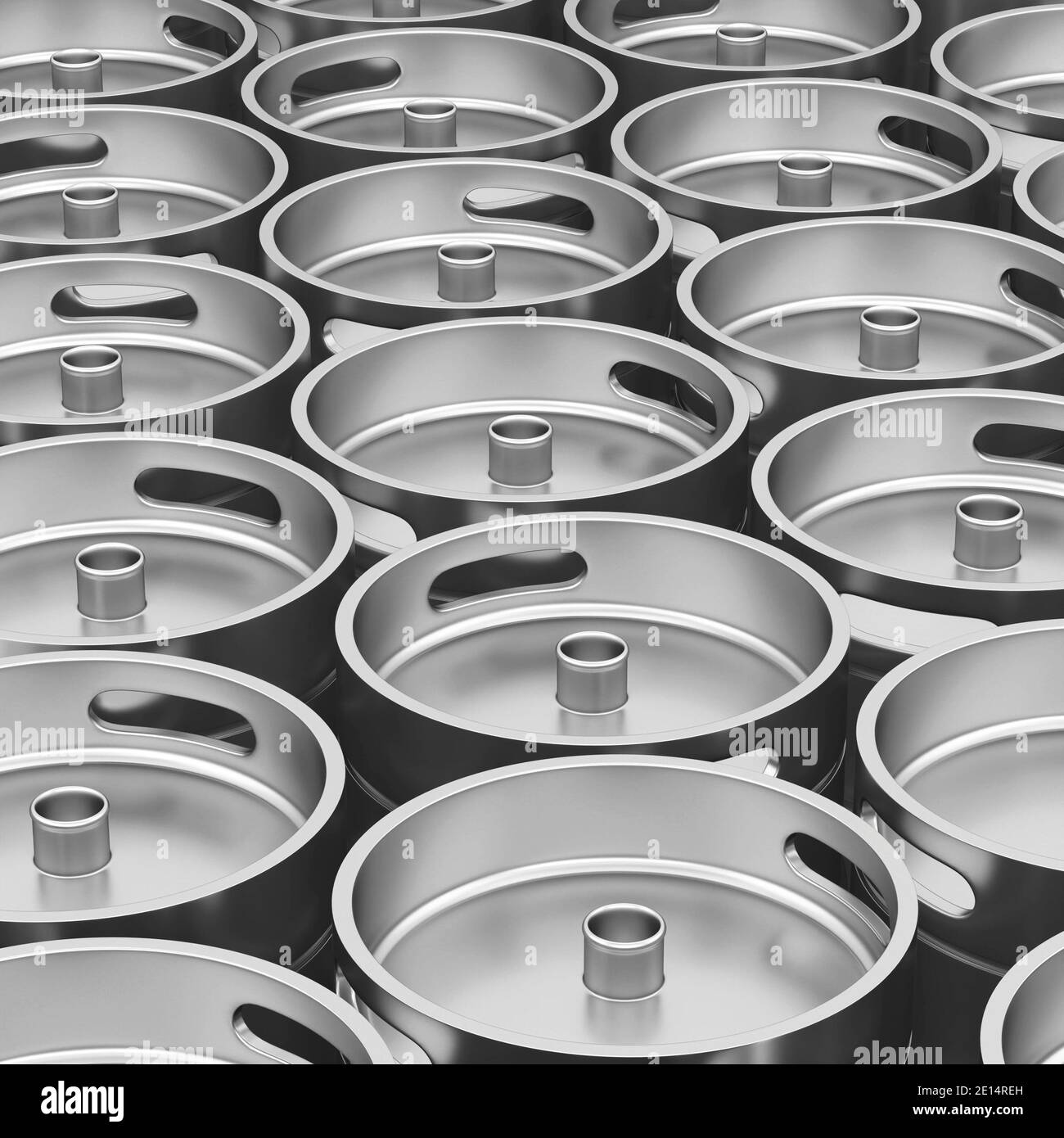 Metal beer keg. 3d illustration isolated on white background Stock ...