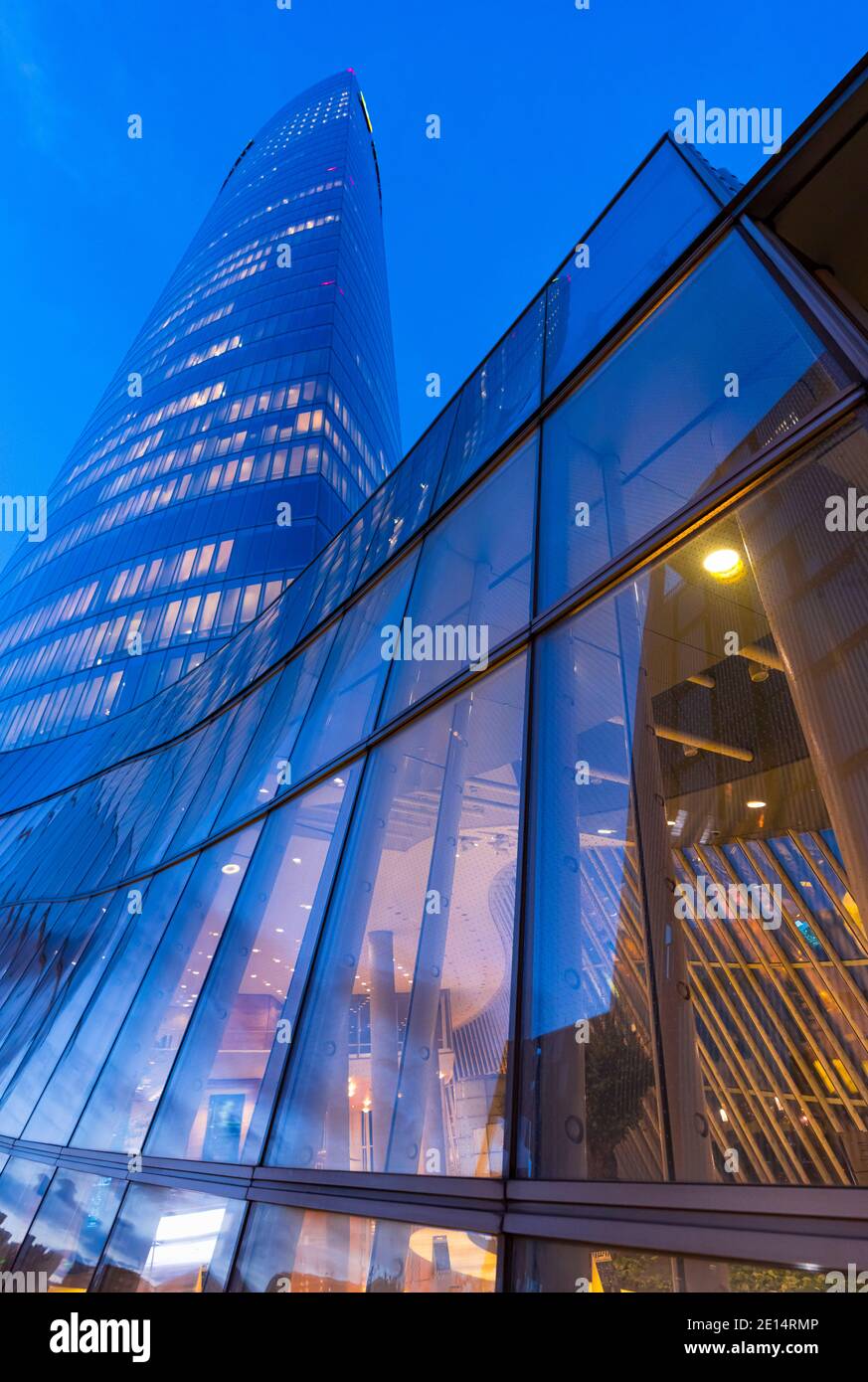 Iberdrola Tower, Bilbao, Bizkaia, Basque Country, Spain, Europe Stock ...
