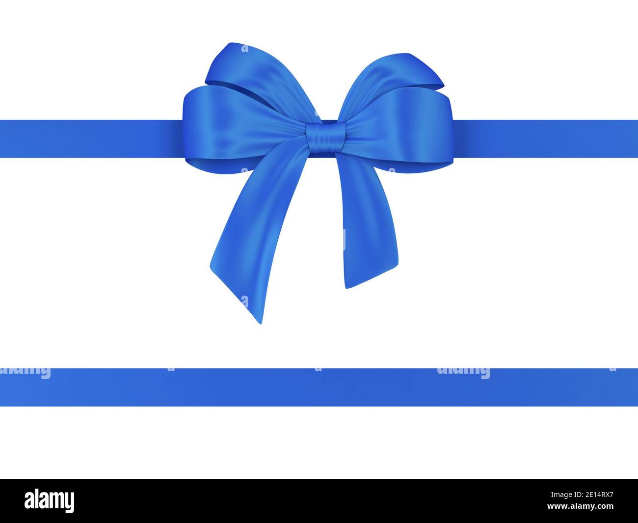 Elegant present bow. 3d illustration isolated on white background Stock ...