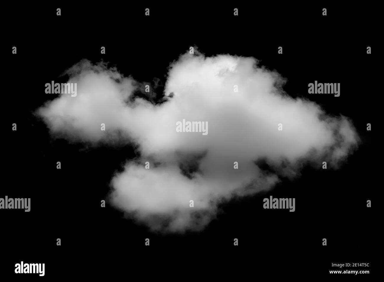beautiful shape nature white cloud or smork in black background. nature ...