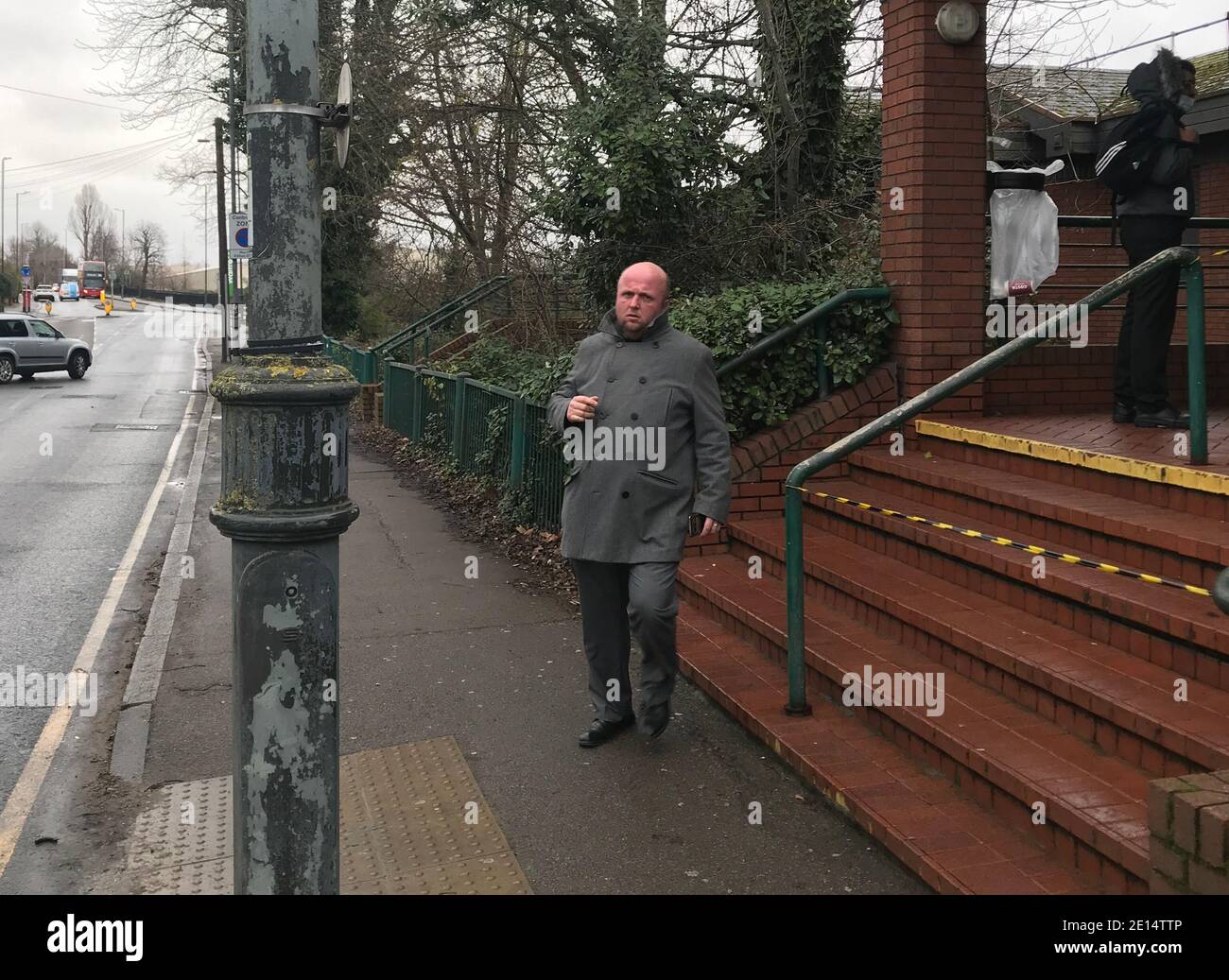 Steven Green, 39, leaving Wimbledon Magistrates' Court after pleading ...