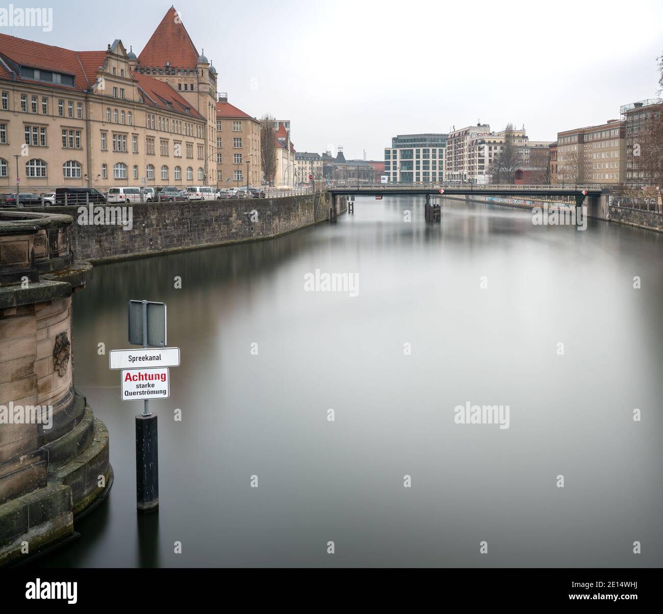 Water Canal Of The Spree In Berlin Mitte Directly At The Bode Museum ...