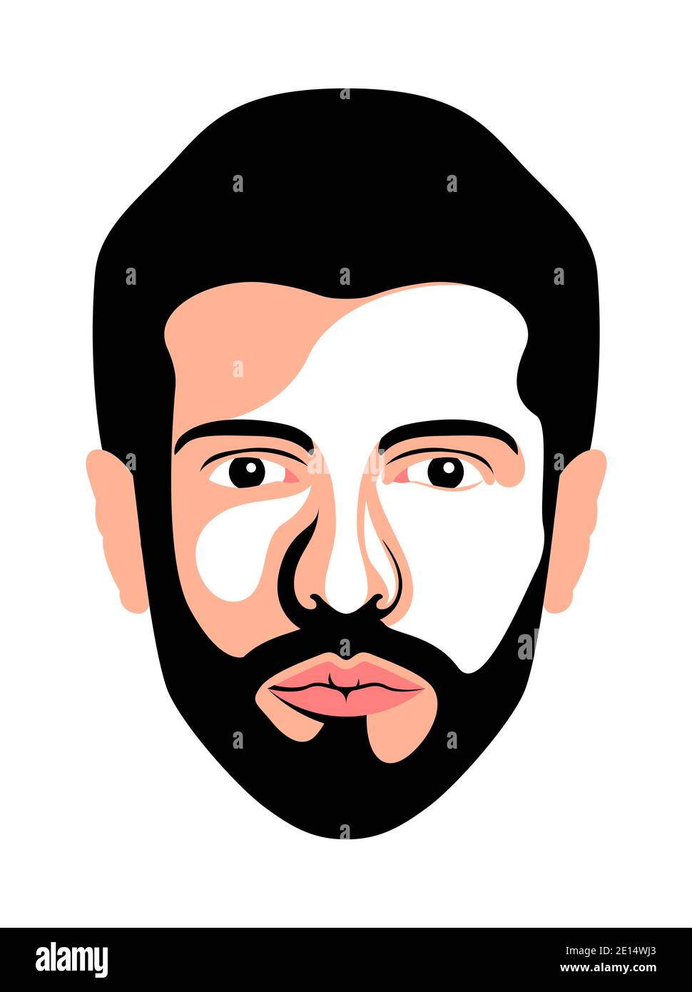 Vector head in graphic style Stock Vector Image & Art - Alamy