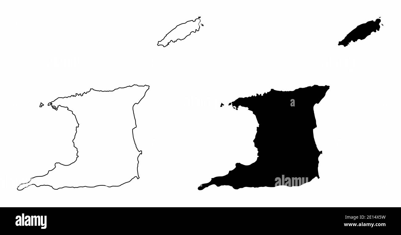Maps of trinidad and tobago hi-res stock photography and images - Alamy