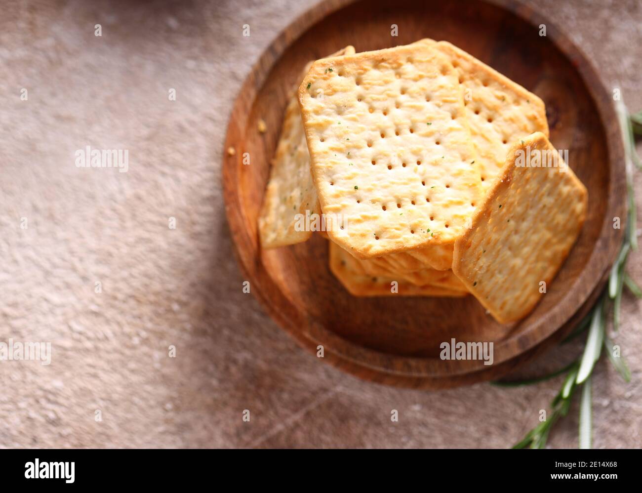 salty crackers with spices for a snack Stock Photo - Alamy