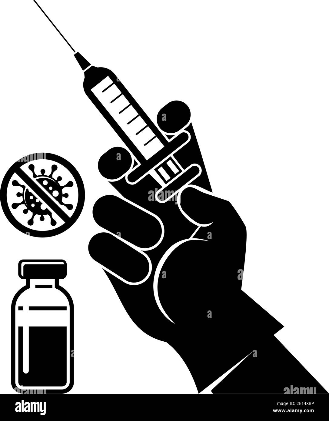 Blood in syringe on Stock Vector Images - Alamy