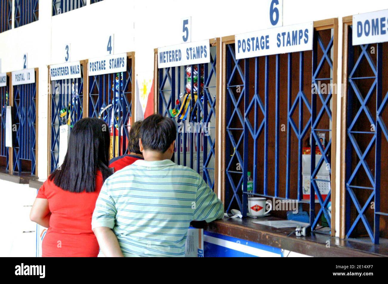 Philippines post office windows hi-res stock photography and images - Alamy