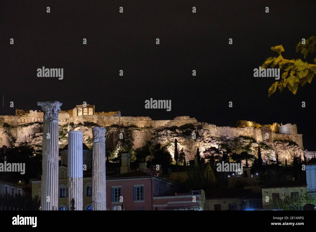 Acropolis night view hi-res stock photography and images - Alamy