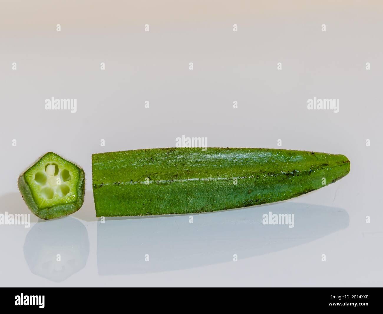Bhindi plant hi-res stock photography and images - Alamy
