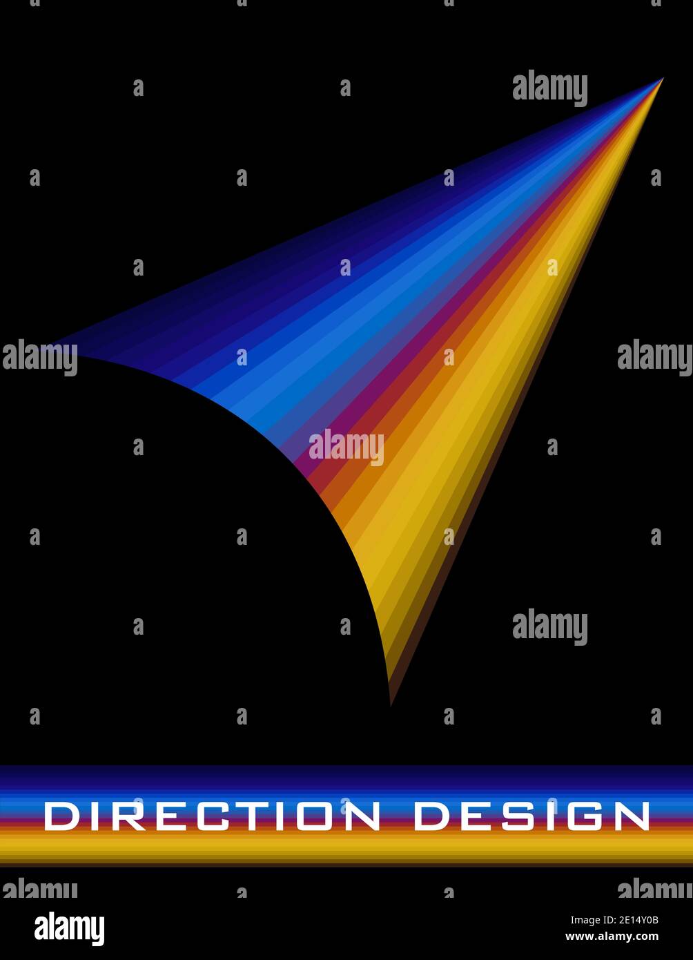 Golden arrow poster hi-res stock photography and images - Alamy