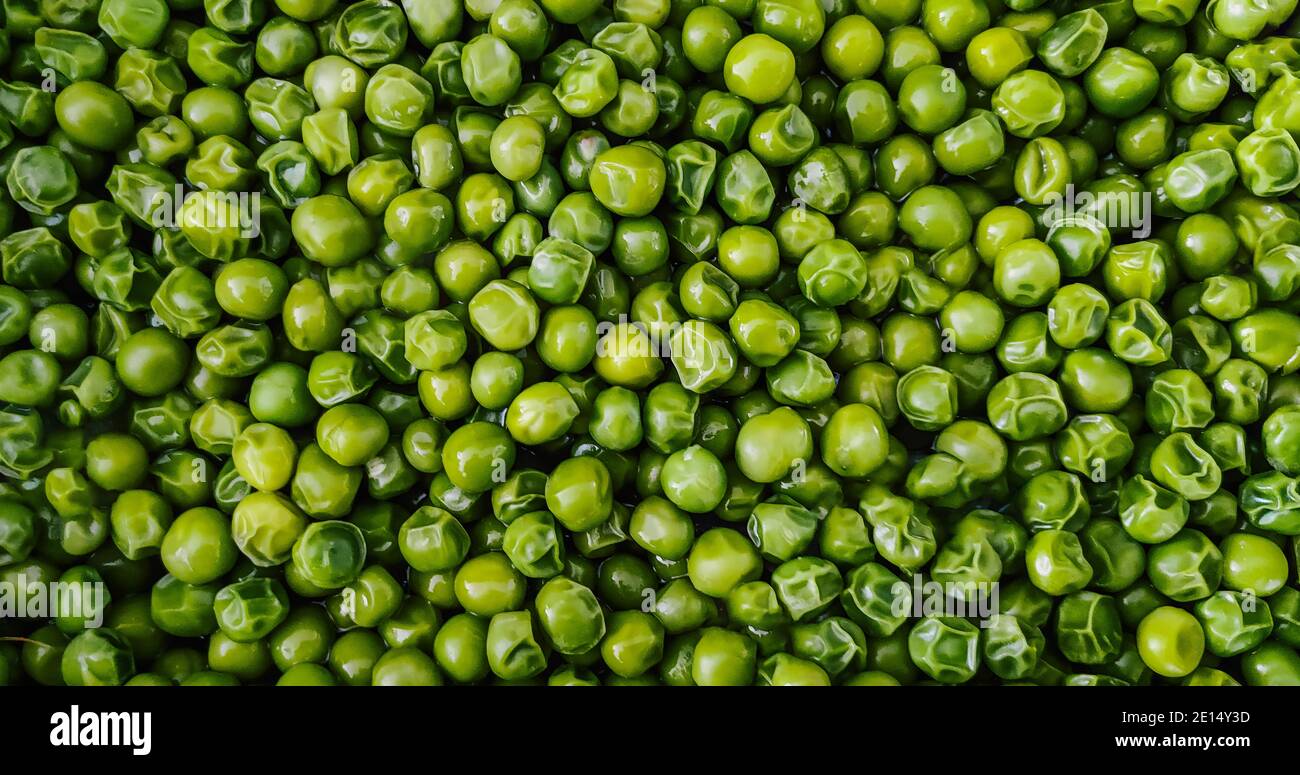 Green peas background. Green pea texture top view copy space. Beautiful ...