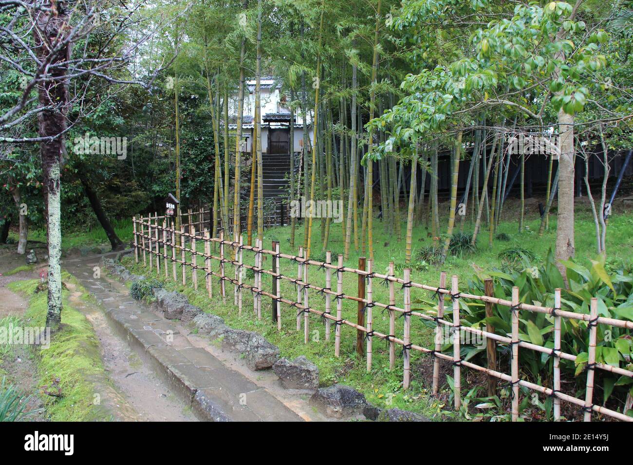 garden of a mansion (buke-yashiji) in matsue in japan Stock Photo - Alamy