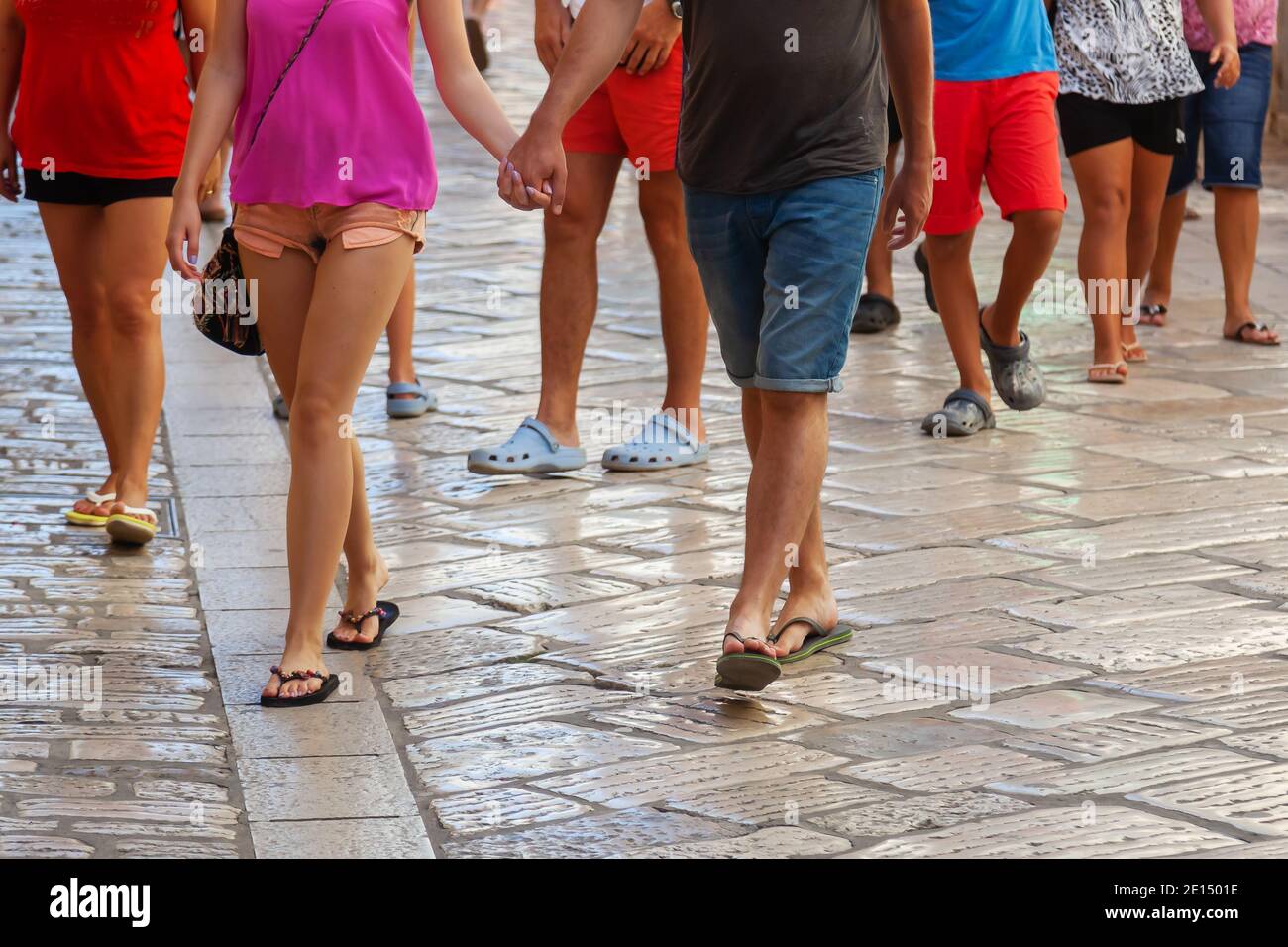Crowd woman legs hi-res stock photography and images - Alamy